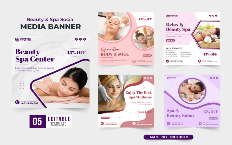 Beauty care product promotion banner - TemplateMonster