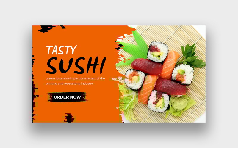 Modern Food Video Thumbnail Template - TemplateMonster