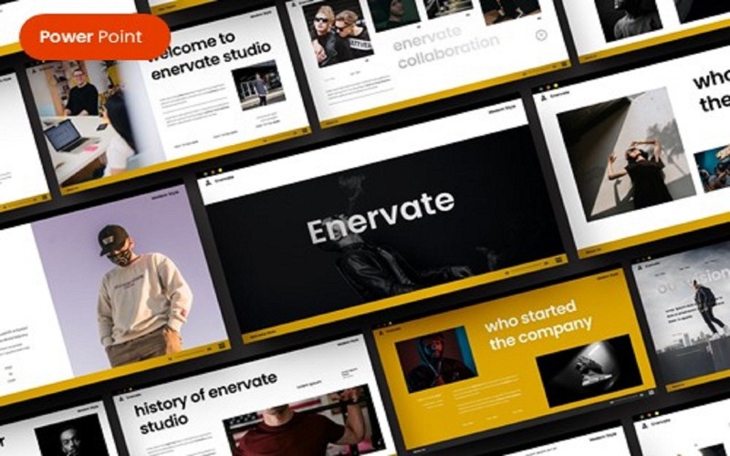 Enervate Шаблон бизнес презентации Powerpoint