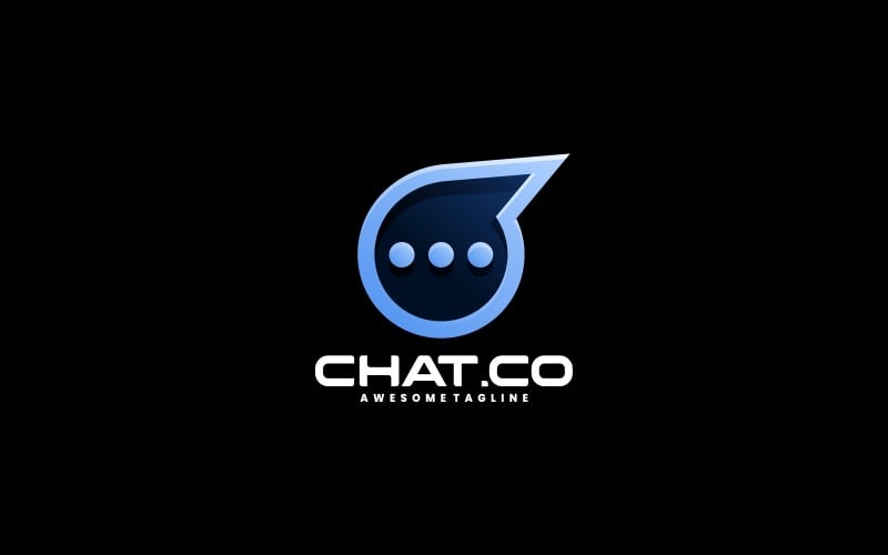 Chat Line Art Logo Style 1 #300208 - TemplateMonster