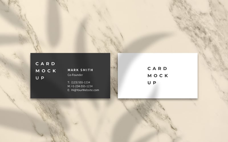 Business Card Mockup PSD Template Vol03 - TemplateMonster