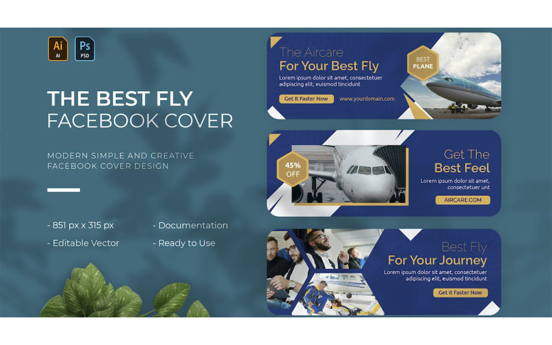 The Best Fly Facebook Cover #300516 - TemplateMonster