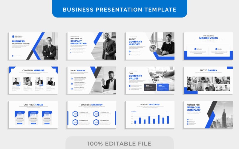 Šablona prezentace snímků moderní kreativní firemní agentury