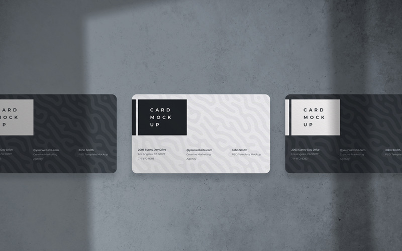 Business Card Mockup PSD Template Vol 21 - TemplateMonster