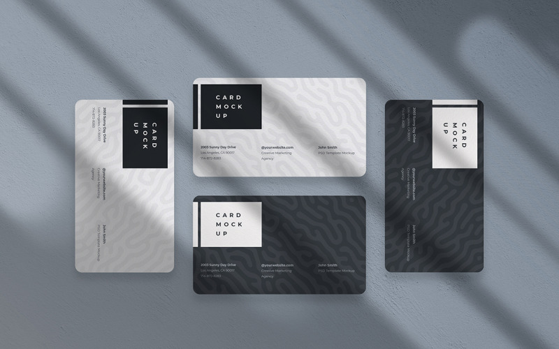Business Card Mockup PSD Template Vol 22 - TemplateMonster