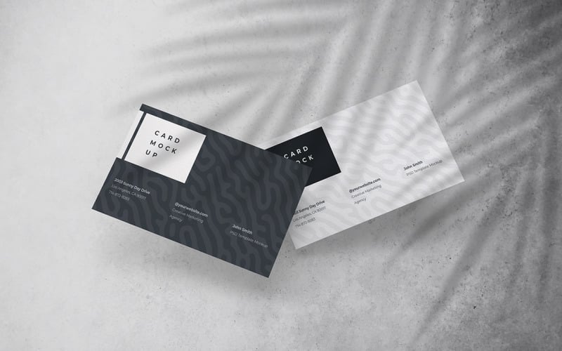 Business Card Mockup PSD Template Vol 41 - TemplateMonster