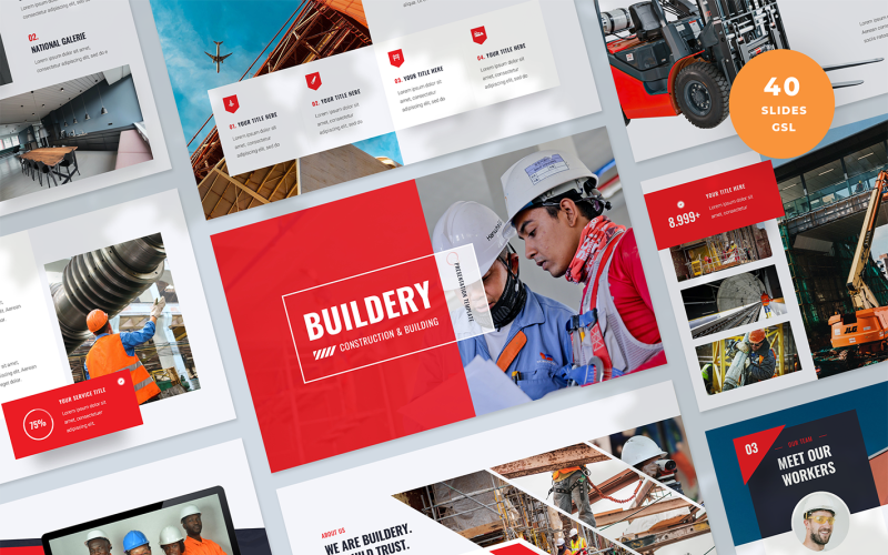 Buildzone - Construction and Building Presentation Google Slides Template