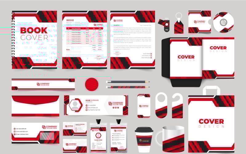 Brand identity template collection #301664 - TemplateMonster