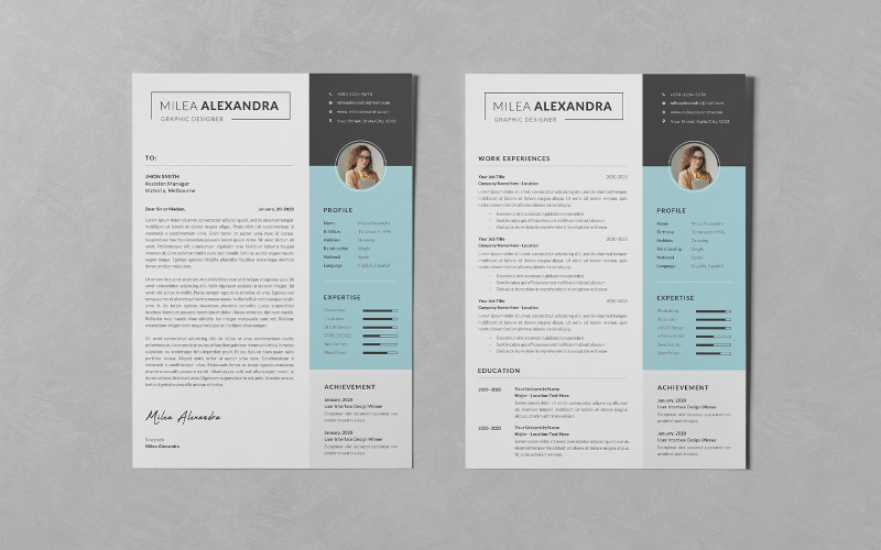 CV/CV PSD Design Templates Vol 132 #301680 - TemplateMonster