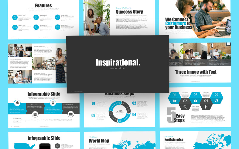 Inspirierende professionelle Business-PowerPoint-Vorlage Inspirierende professionelle Business-PowerPoint-Vorlage