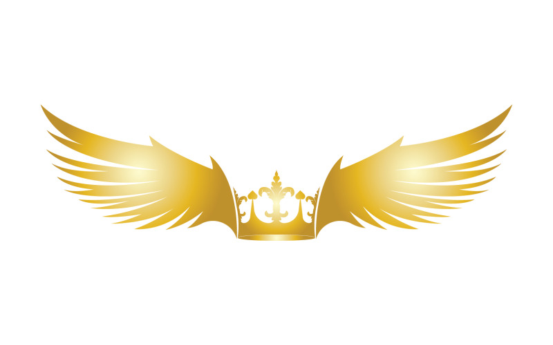 Wings Crown Logo And Symbol Vector 11 - TemplateMonster