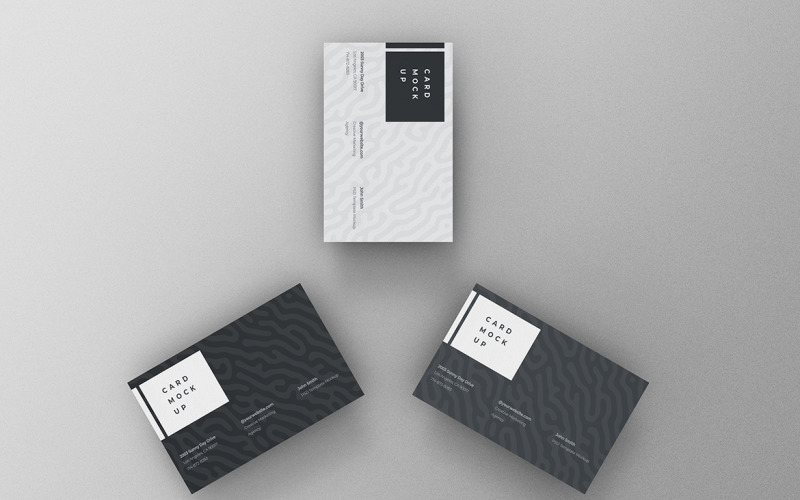 Business Card Mockup PSD Template Vol 71 - TemplateMonster