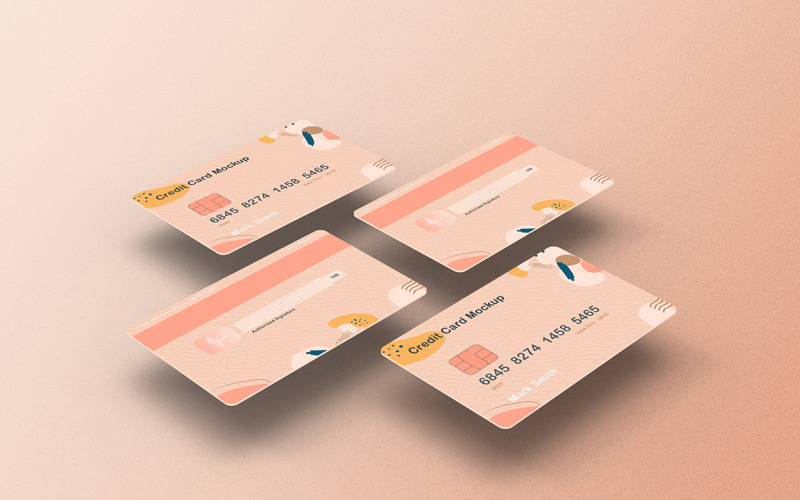 Credit Card Mockup PSD Template Vol 16 - TemplateMonster