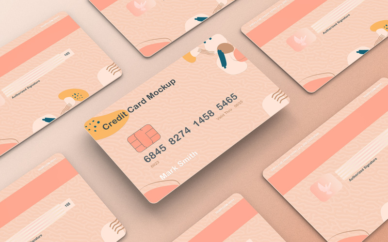 Credit Card Mockup PSD Template Vol 17 - TemplateMonster