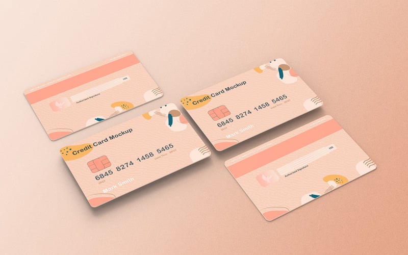 Credit Card Mockup PSD Template Vol 29 - TemplateMonster