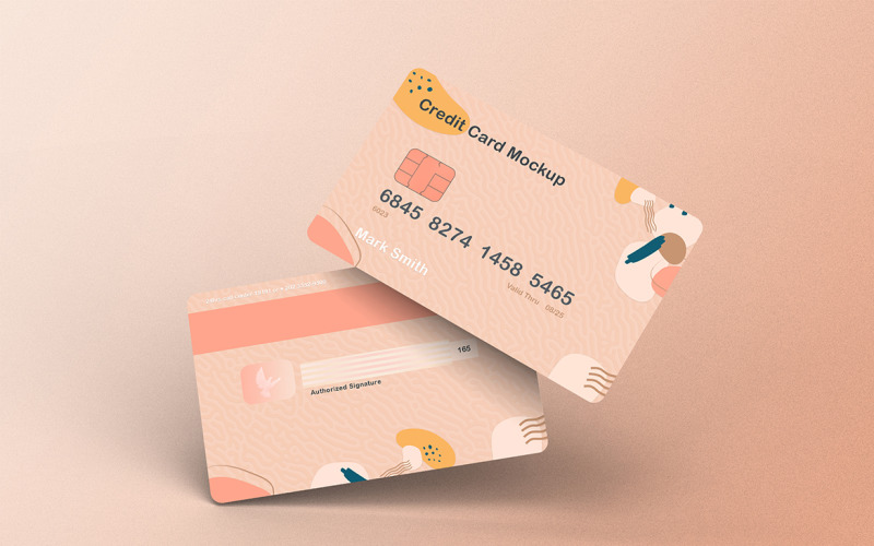 Credit Card Mockup PSD Template Vol 32 - TemplateMonster