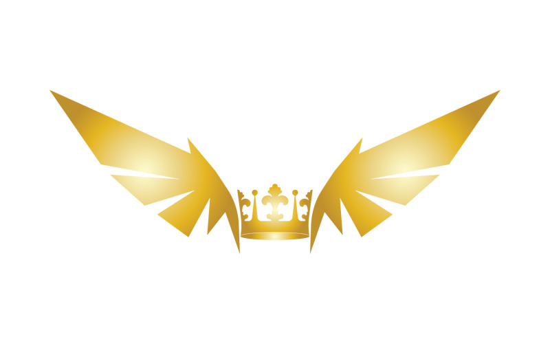 Wings Crown Logo And Symbol Vector 21 - TemplateMonster