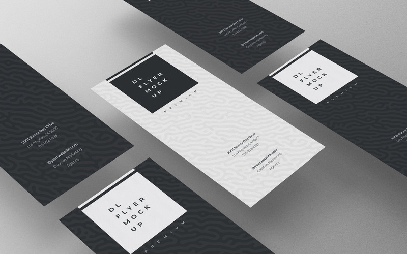 DL Flyer Mockup PSD Template Vol 25 #302431 - TemplateMonster