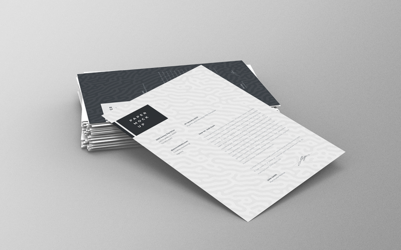 Flyer and Letter Mockup PSD Template Vol 42 - TemplateMonster