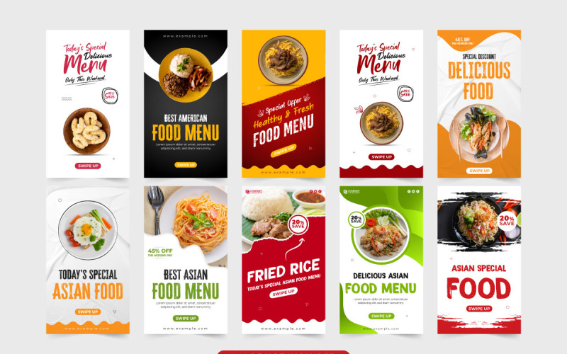 Restaurant marketing story template #302453 - TemplateMonster