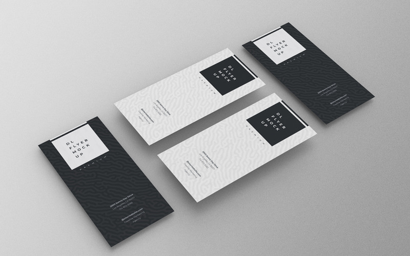 DL Flyer Mockup PSD Template Vol 33 #302562 - TemplateMonster