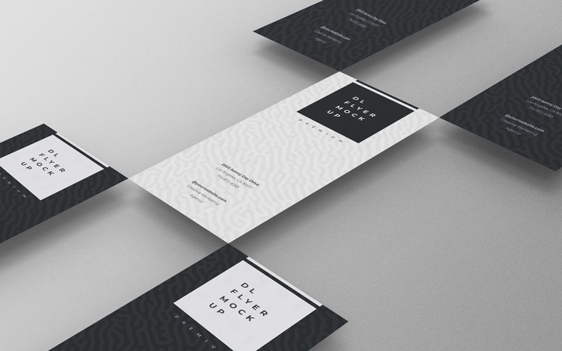 DL Flyer Mockup PSD Template Vol 36 #302565 - TemplateMonster