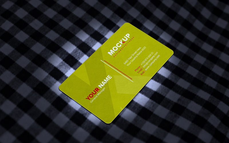 Nice Business Card Mockup #302537 - TemplateMonster