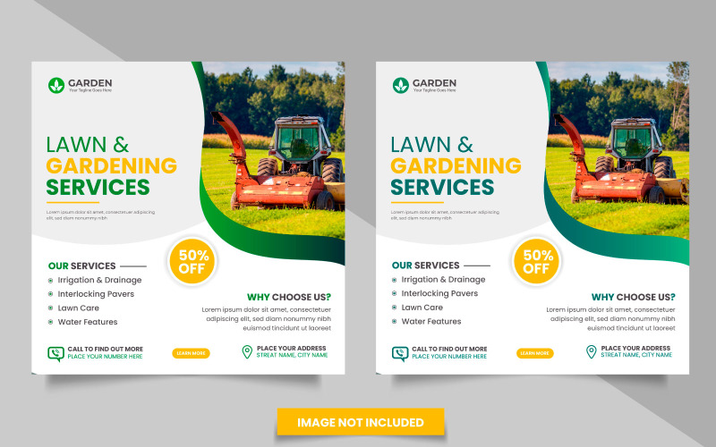 Agricultural and farming services social media post and social media ...