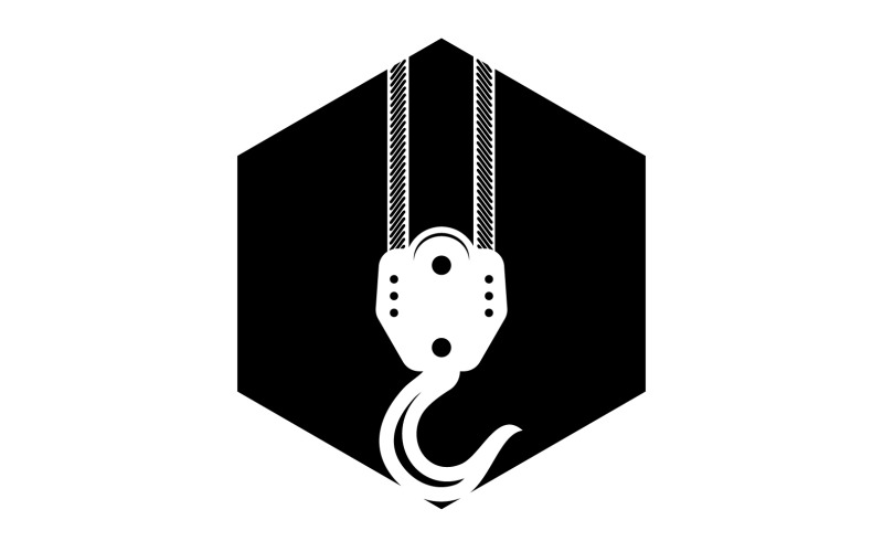 Grúa Logo Construcción Vector Símbolo 14 - TemplateMonster