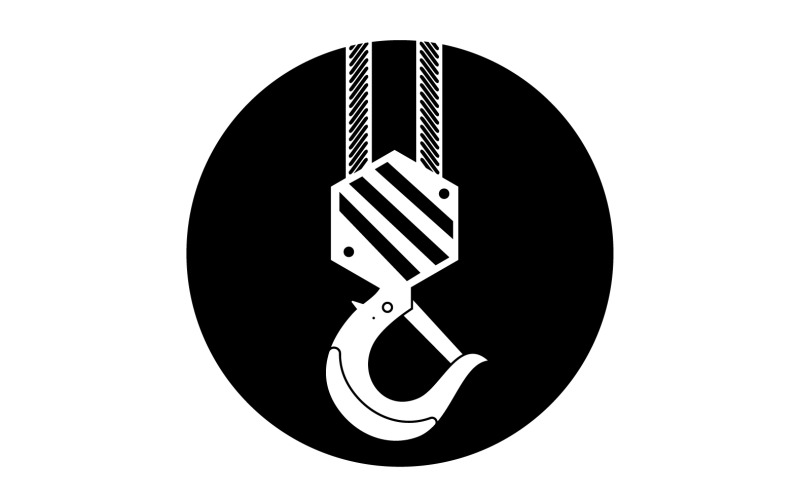 Grúa Logo Construcción Vector Símbolo 23 - TemplateMonster