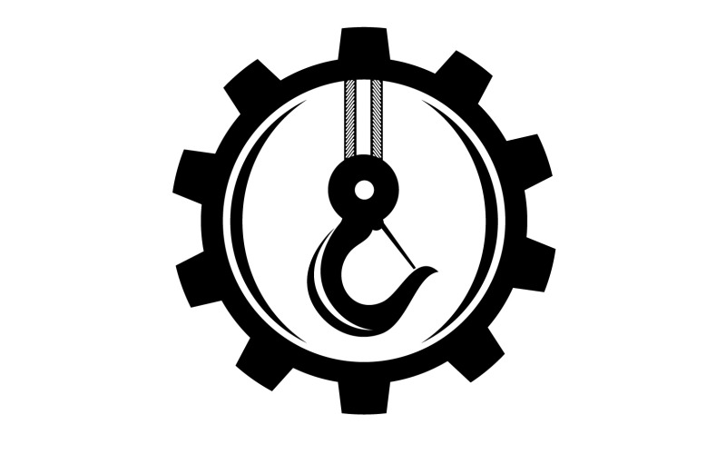 Vinç Logo İnşaat Vektör Sembolü 29 #302863 - TemplateMonster