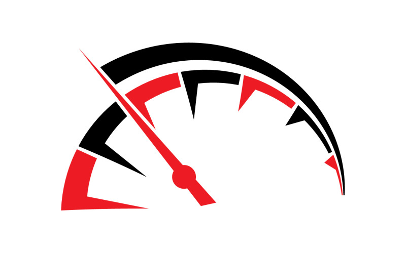 Schneller Speed Tachometer Sport Logo 52 - TemplateMonster