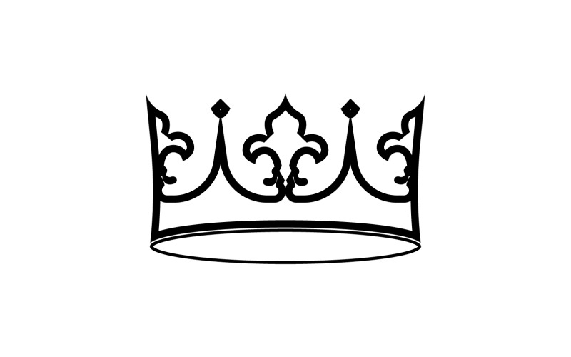 Kronen-Logo-Vorlage Vektorsymbol Illustration 11