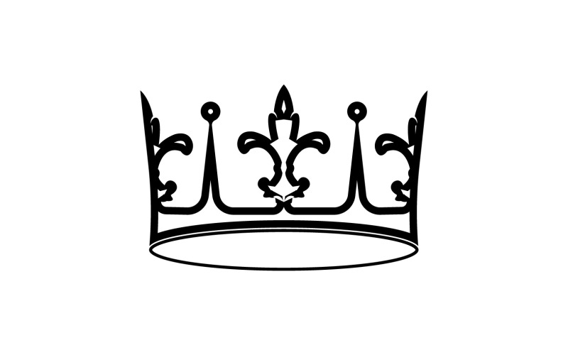 Kronen-Logo-Vorlage Vektorsymbol Illustration 12