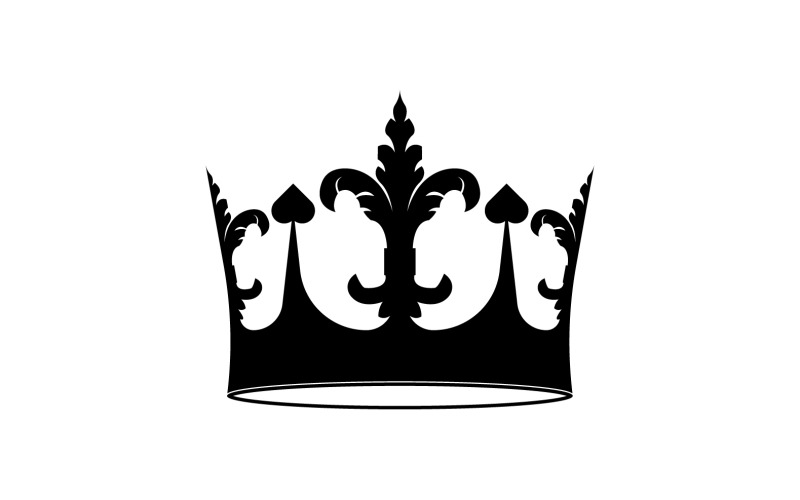Kronen-Logo-Vorlage Vektorsymbol Illustration 3