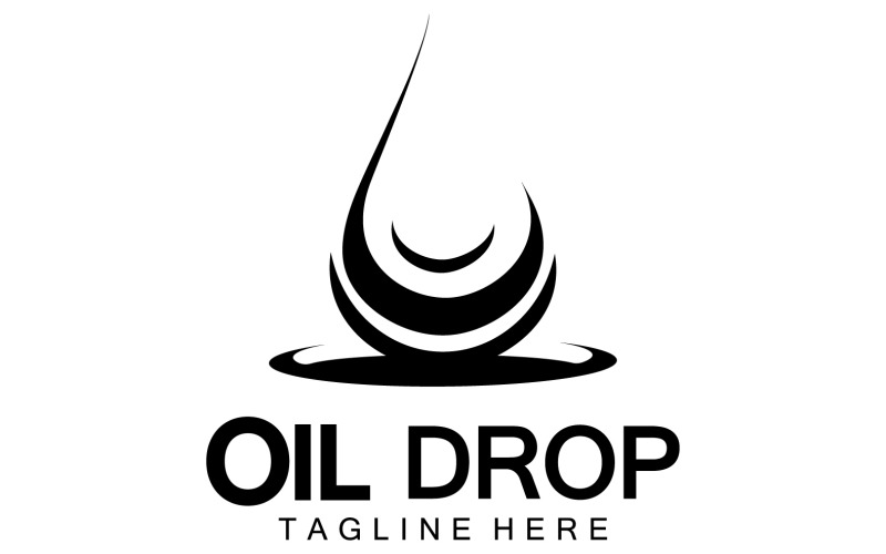 Oil Drop Logo Vector Illustration Design Template 15