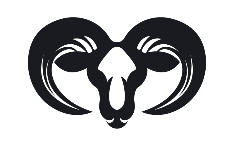 Chèvre Logo Template Vector Icon Illustration Design 18