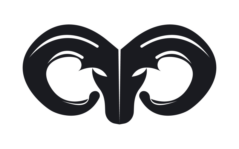 Chèvre Logo Template Vector Icon Illustration Design 2