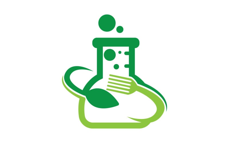 Food Lab logo Vector Icon Illustration Design Template 25