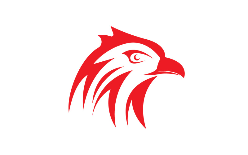Plantilla de vector de diseño de logotipo de icono de águila 6