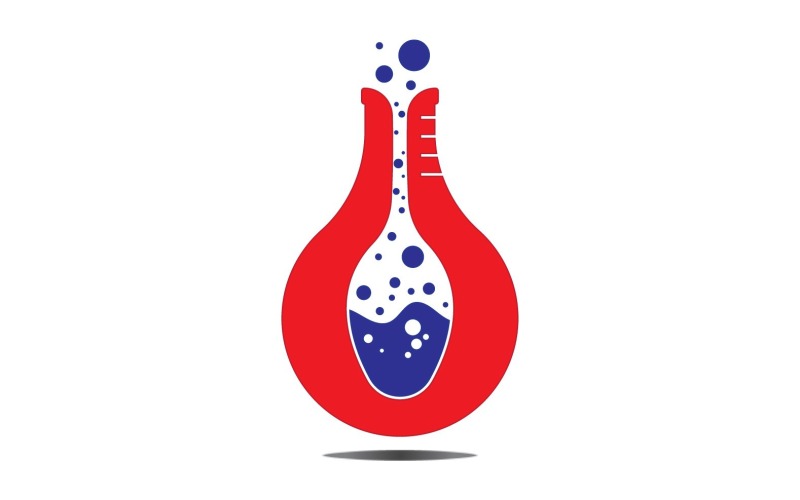 Logo du laboratoire alimentaire Icône vectorielle Modèle de conception ...