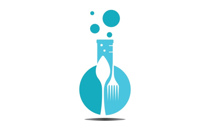 Food Lab logo Vector Icon Illustration Design Template V31