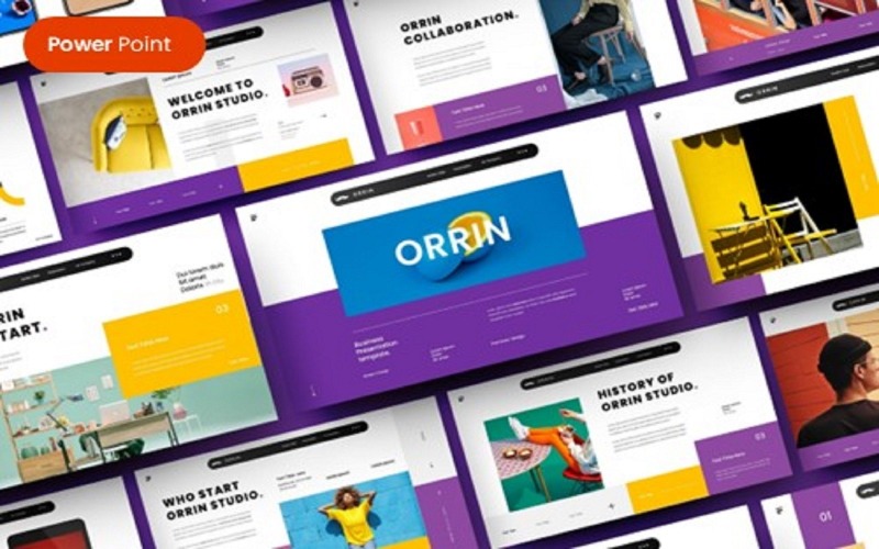 Orrin - Modello PowerPoint aziendale - TemplateMonster