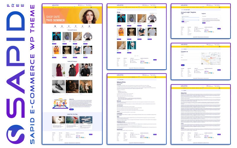 Sapid WordPress eCommerce Theme - GRÁTIS - TemplateMonster