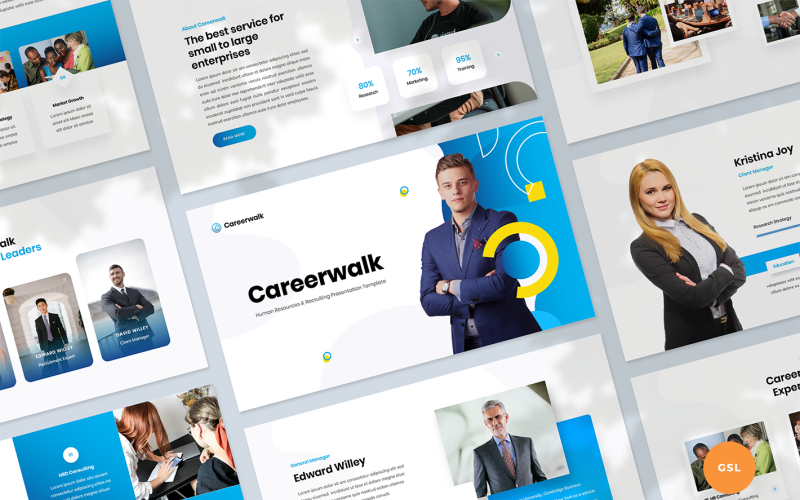 Human Resources and Recruiting Presentation Google Slides Template