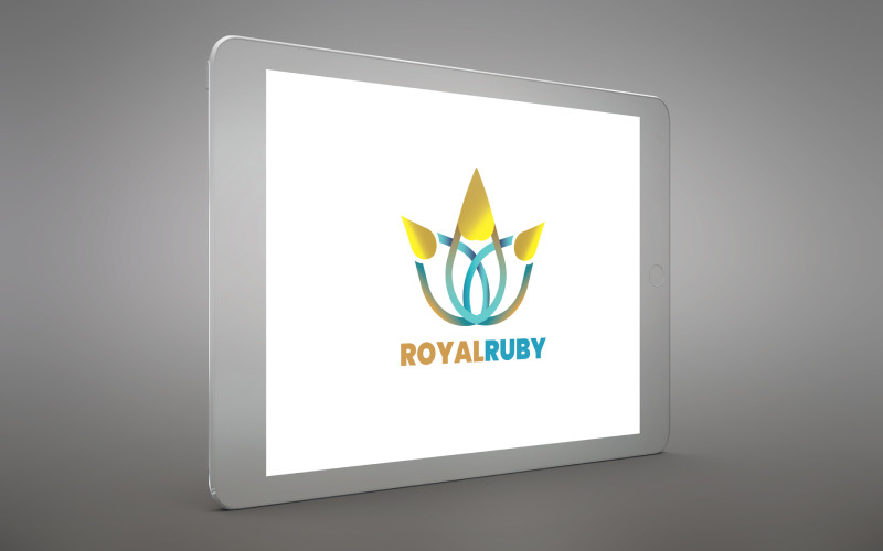 Logo rubis royal et bijoux exotiques - TemplateMonster