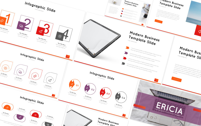 Plantilla de diapositivas de Google multipropósito de Ericia