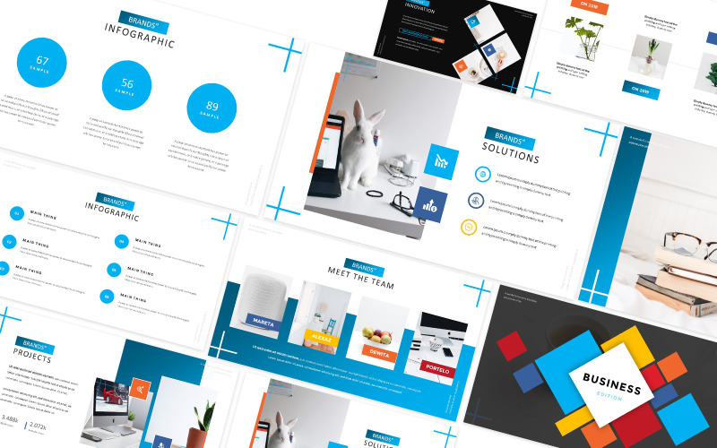 Plantilla de Powerpoint de edición empresarial