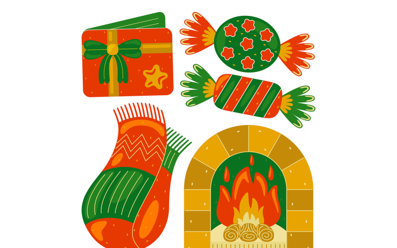 Christmas Vector Pack #07 #304553 - TemplateMonster