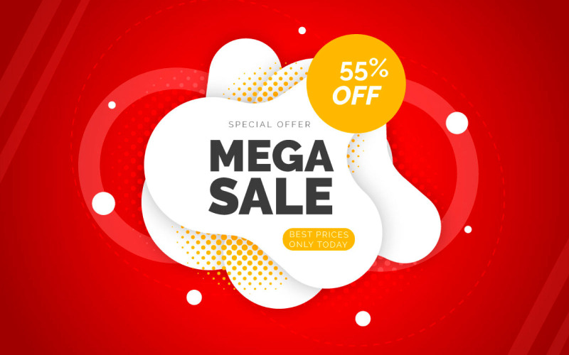 Banner de marketing de venta con precio reducido y precio de venta ...